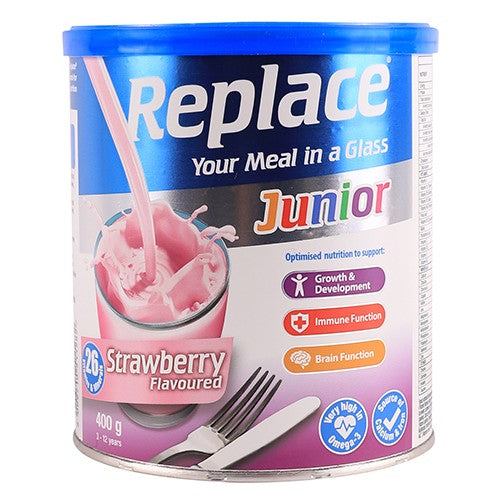 Replace Junior Strawberry 400g – Cura Pharm