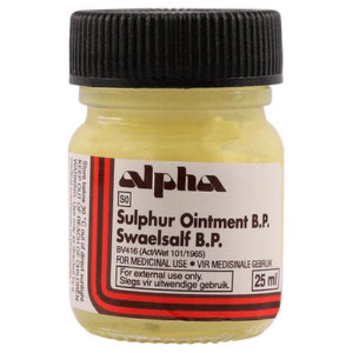 Alpha Sulphur Ointment 25g – Cura Pharm