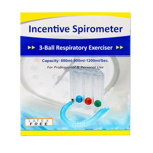 Spirometer 3-ball Respiratory Exerciser – Cura Pharm