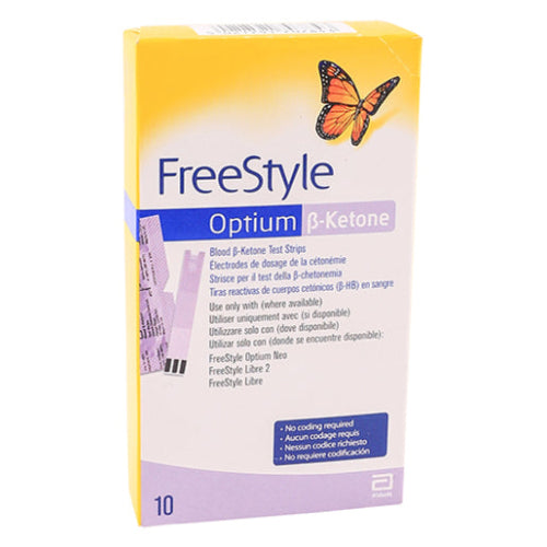 Freestyle Optium Ketone Strips 10s – Cura Pharm