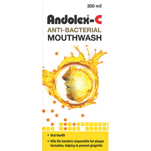 Andolex-C Anti-Bacterial Mouthwash 200ml – Cura Pharm