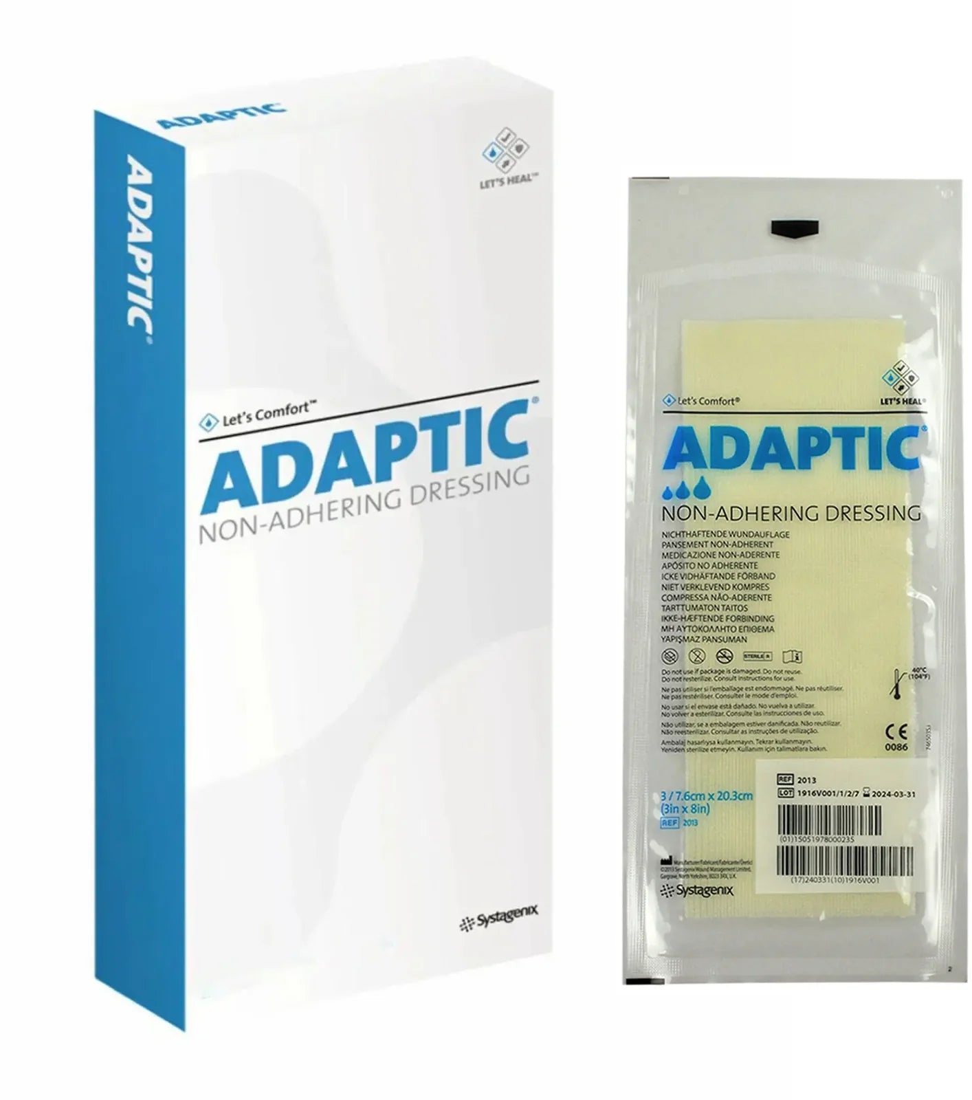 Adaptic Dressing Non Adhesive 75X40cm 1 – Cura Pharm
