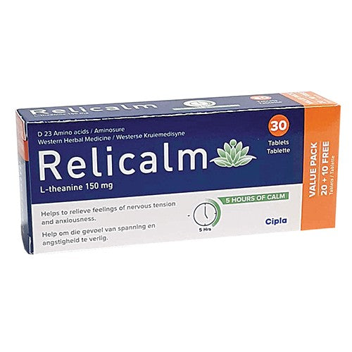 Relicalm Tablets Value Pack 20+10 – Cura Pharm