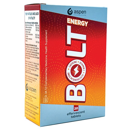 Bolt Energy Effervescent Tablets 20 – Cura Pharm