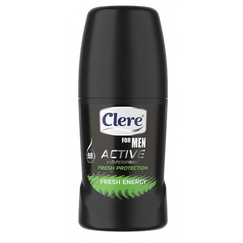 Clere Men Active Roll On Deoderant Fresh Energy 50ml – Cura Pharm