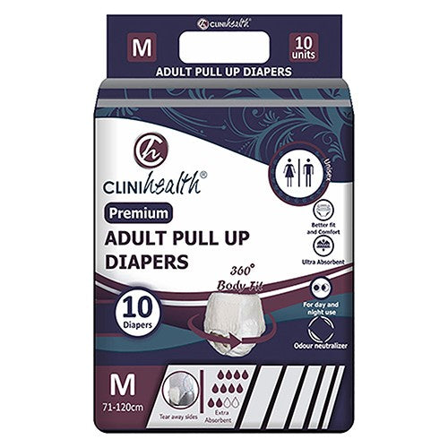 Diapers Adult Premium Medium Pullup 10 – Cura Pharm