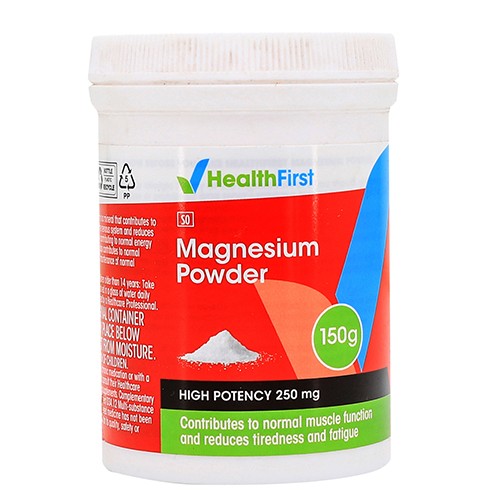 Health First Magnesium Powder High Potency 150g – Cura Pharm