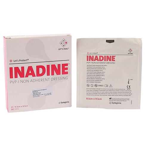 Inadine Wound Dressing 9.5cm X 9.5cm 25 – Cura Pharm