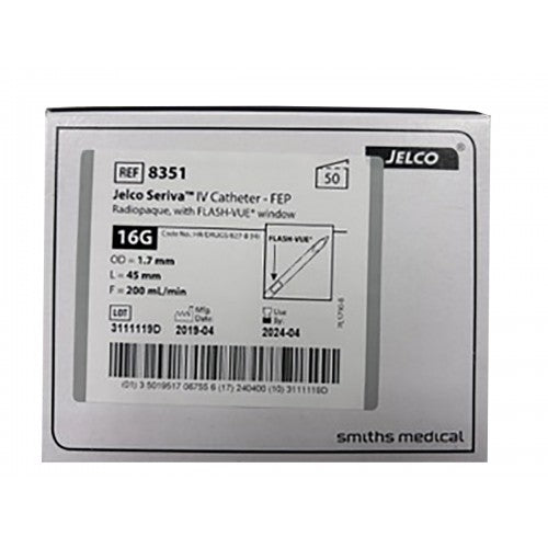 Jelco Seriva FEP 16G X 45mm 50 – Cura Pharm