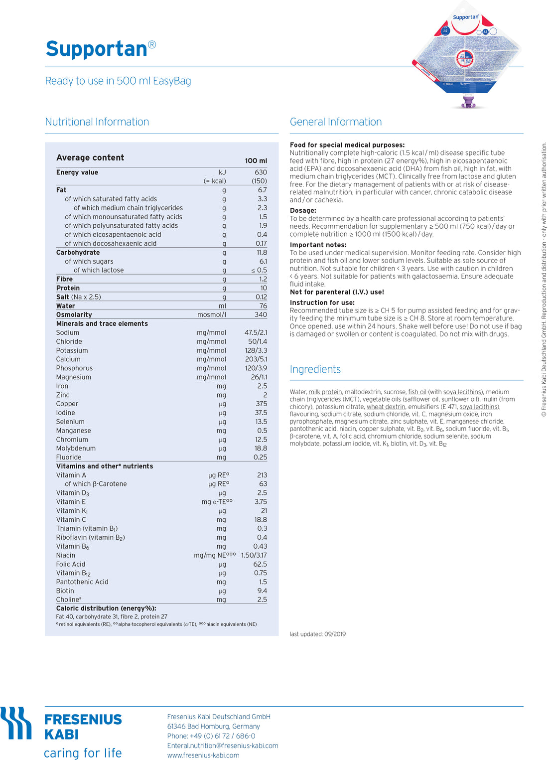 Supportan 500ml EasyBag – Cura Pharm