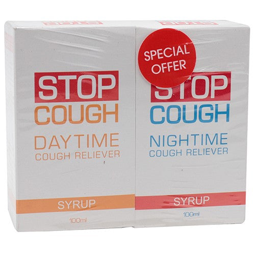Stop Cough Day + Night 100ml Banded – Cura Pharm