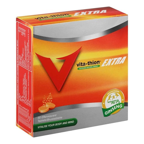 Vita-Thion Extra Energy Effervescent Tablets 30 – Cura Pharm