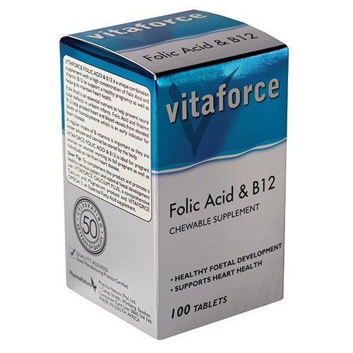 Vitaforce Folic Acid & B12 100 – Cura Pharm
