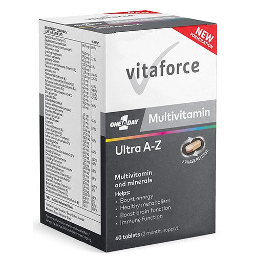 Vitaforce Ultra A-Z 60 Tablets – Cura Pharm