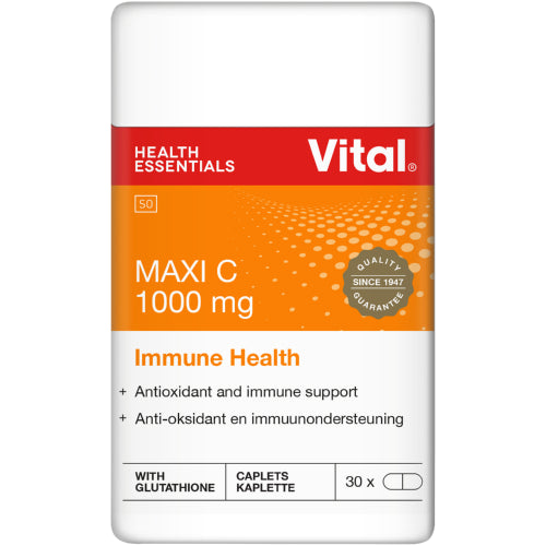 Vital Maxi C 1000mg Tablets 30 – Cura Pharm
