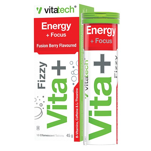 Vitatech Vita+ Energy Effervescent Fusion Berry 10 – Cura Pharm