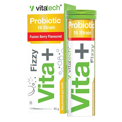 Vitatech Vita+ Probiotic Effervescent Berry 10 – Cura Pharm