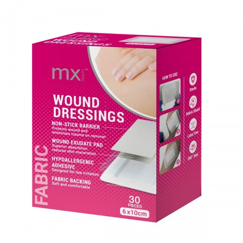 Wound Dressing Mx Fabric 6X10cm 30 – Cura Pharm