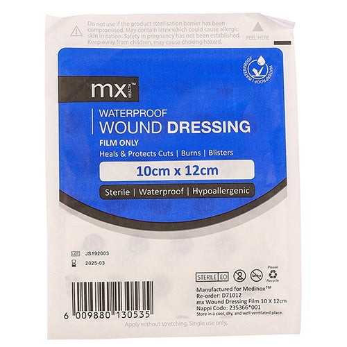 Wound Dressing Mx Film Transparent 10X12cm 1 – Cura Pharm