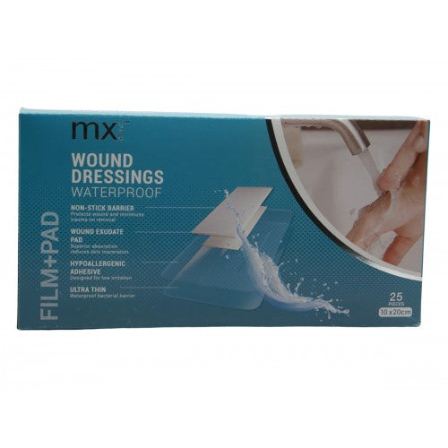 Wound Dressing Mx Film+Pad 10X20cm 25 – Cura Pharm