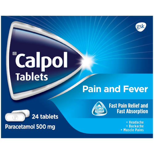 Calpol Adult 500mg Tablets 24 – Cura Pharm