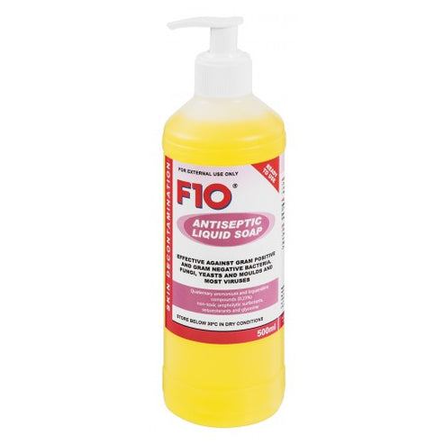 F10 Antiseptic Hand Soap 500ml + Pump – Cura Pharm