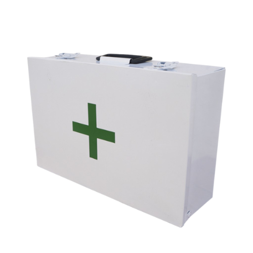 First Aid Regulation 3 Factory Metal Box + Content 1 – Cura Pharm