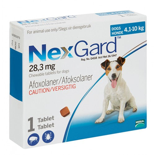 Nexgard 4.1-10Kg 1.25g Tablet 1 – Cura Pharm
