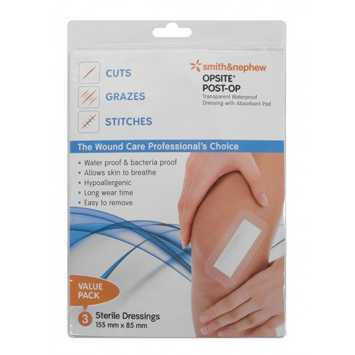 Opsite Post-Op Dressing 155mm X 85mm 3 – Cura Pharm