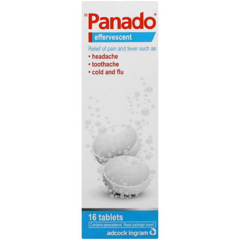 Panado Effervescent Tablets 16 – Cura Pharm