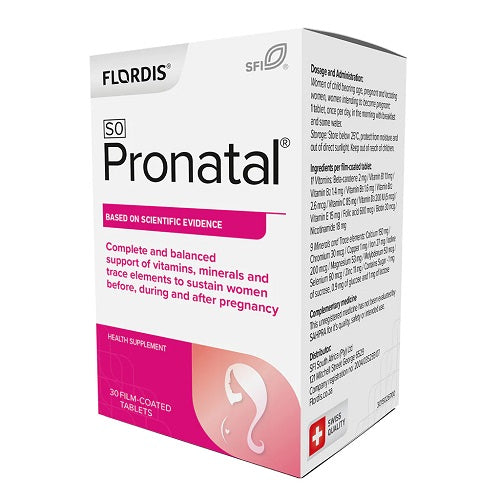 Pronatal 30 Film Coated Tablets – Cura Pharm