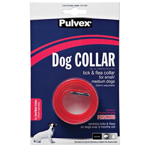 Pulvex Tick & Flea Collar Dog Small/Medium 50cm – Cura Pharm