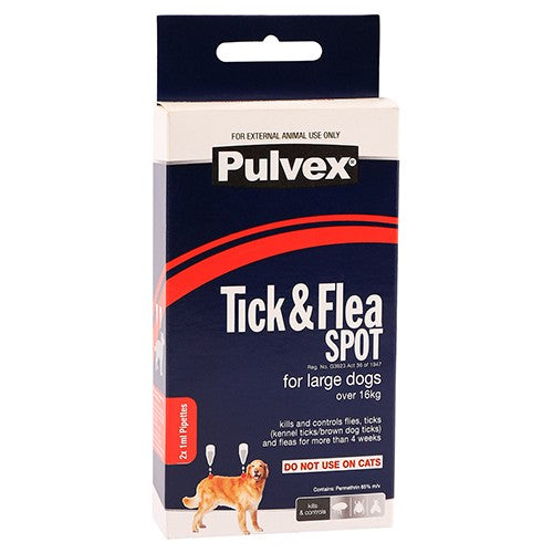 Pulvex Tick & Flea Spot Dog Large 1ml 2 – Cura Pharm
