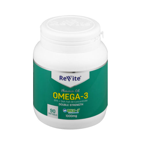 Revite Omega-3 1g 90 Softgel Capsules – Cura Pharm