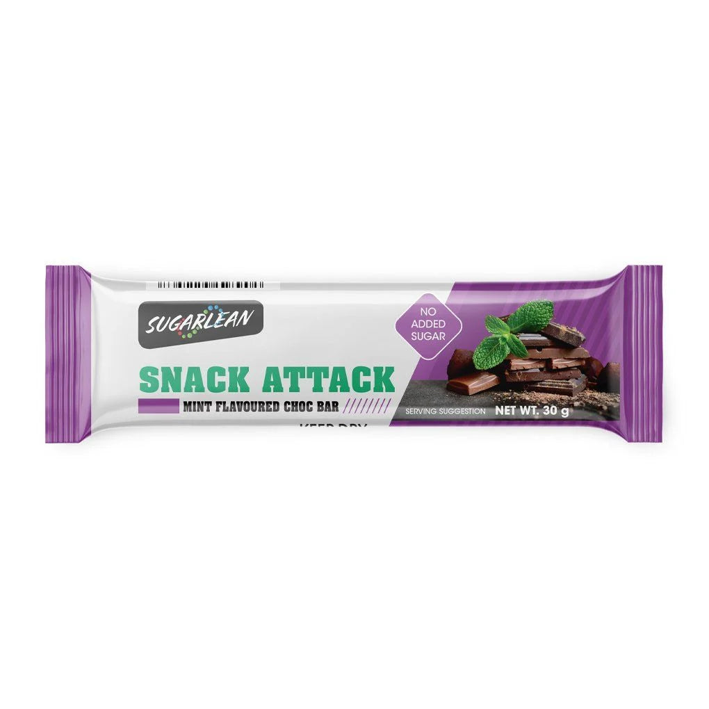 Sugarlean Mint Chocolate Snack Bar 30g X 30 – Cura Pharm