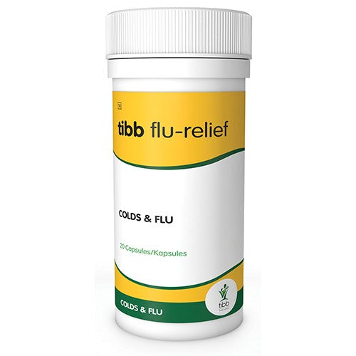 Tibb Flu-Relief 20 Capsules – Cura Pharm