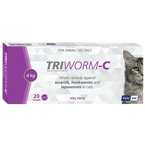 Triworm-C - 20 Foil Tablets – Cura Pharm