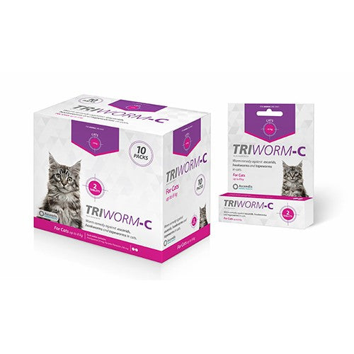 Triworm-C Cat 0-8Kg 10 – Cura Pharm