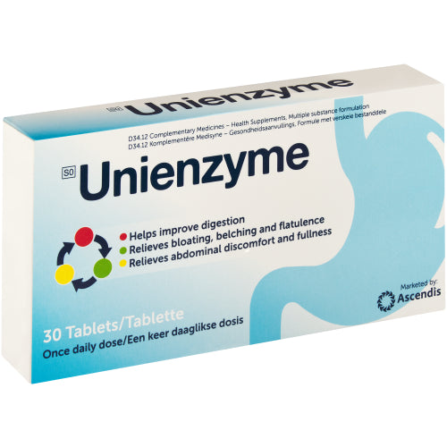 Unienzyme 30 Tablets – Cura Pharm