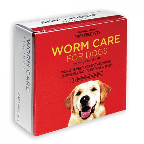 Worm Care For Dogs 4 Tablets – Cura Pharm